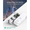 Rotating Plug Outlet Extender, 6 AC Outlets 3 USB Ports Surge Protector ...