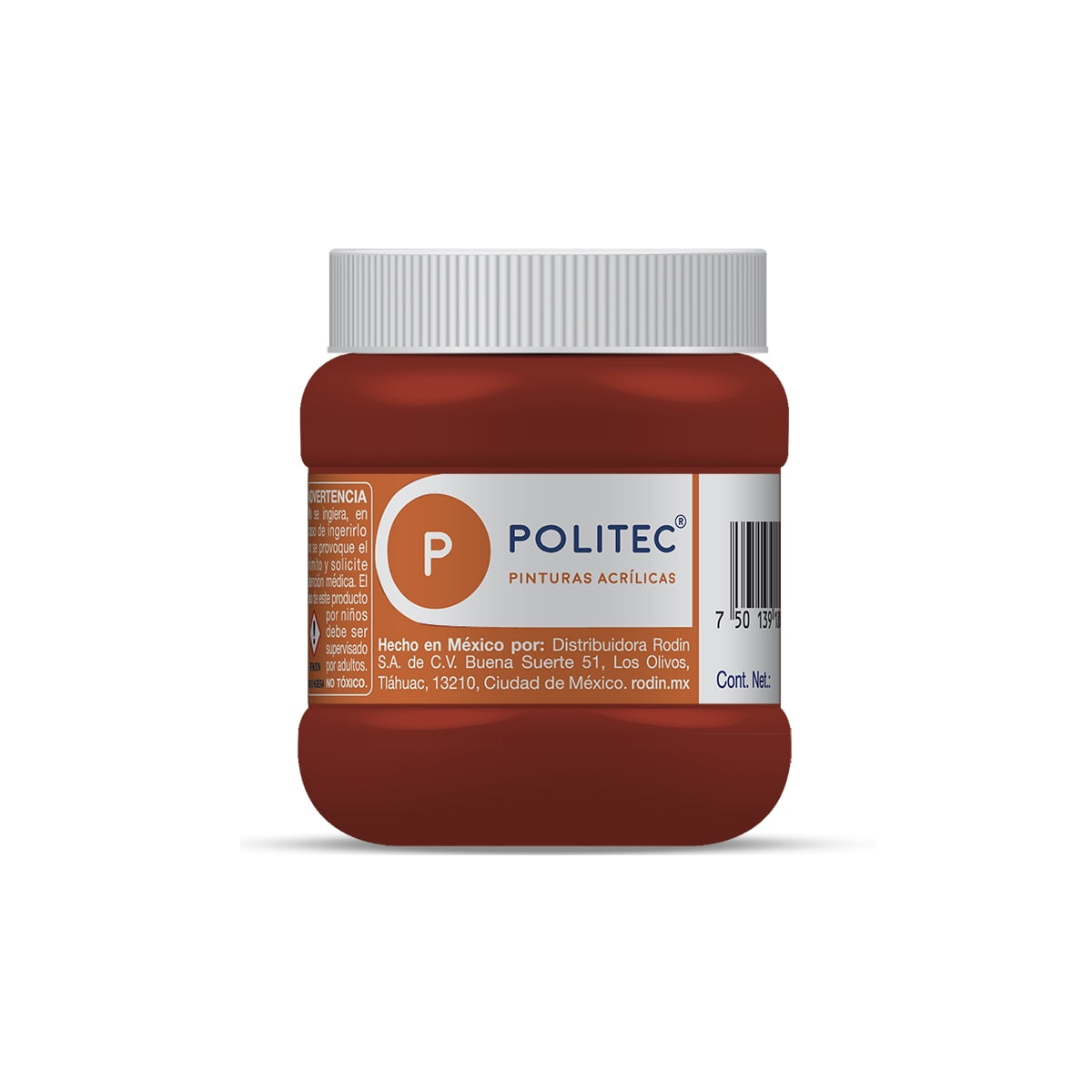 Pintura Acrílica POLITEC Carmín 250 ml | Bodega Aurrera en línea
