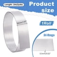 1roll Aluminum Wire Flat Craft Wire Bezel Strip Wire for Cabochons ...