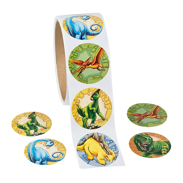 Dinosaur Roll Stickers - Stationery - 1 Piece - Walmart.com