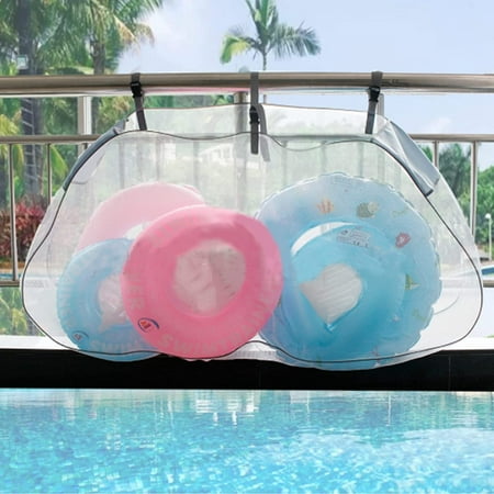 IGUOHAO Pool Storage Net Bag - Heavy Duty Foldable Hook Mesh Bag ...