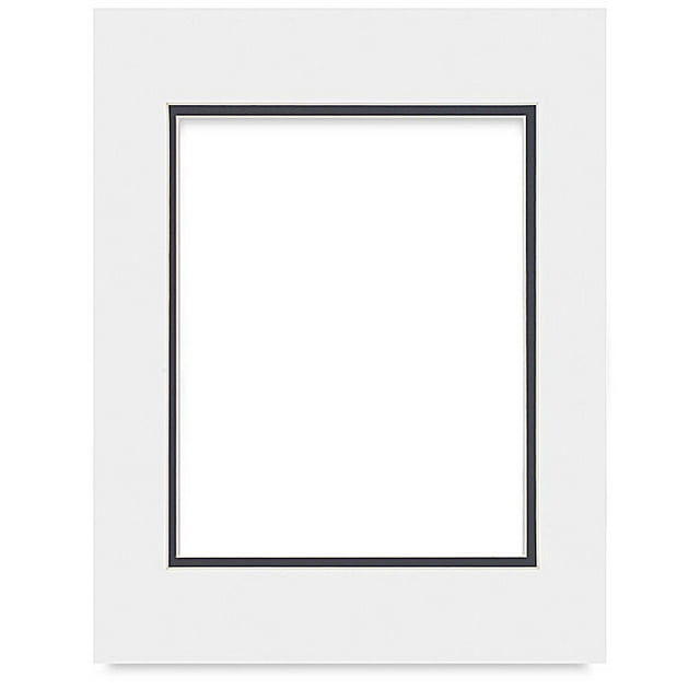 White on Black Double Photo Mat 12x16 for 8x10 Photos - Fits 12x16 ...
