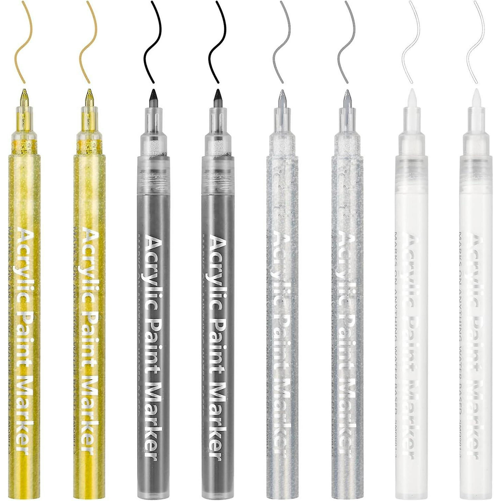 Click here for Yeater 8pcs Acrylic Paint Pen 0.7mm Metallic Perma... prices