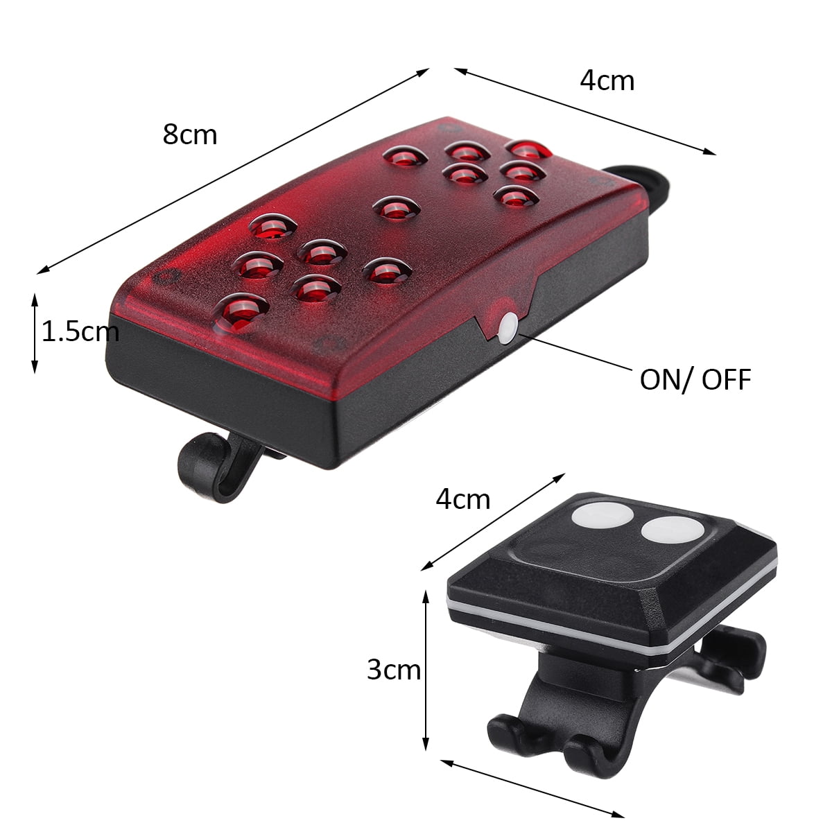 Bicycle LED Direction Indicator Bike Rear Tail Turn Signal Light ...