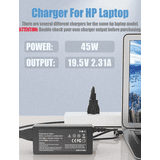 ZMoon 45W Charger for HP Stream 14 13 11, Pavilion 15 11 14 17, Envy ...