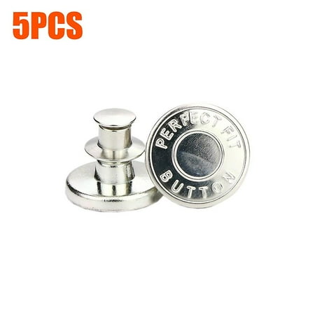 Jeans Retractable Button Snap Fastener Pants Pin Detachable Retro Metal ...