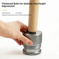 Adjustable Furniture Support Legs Height Extenders Nonskid Aluminum ...