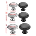 10Pcs Cabinet Pull Stainless Steel Dressers Knob Round Drawer Door ...