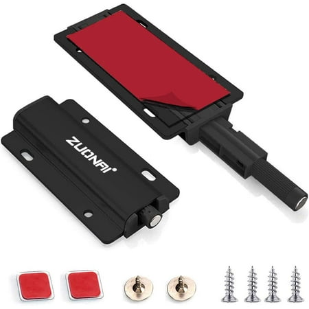 Push to Open Door Latch 4 Pack Magnetic Push Latch Heavy Duty Push to ...