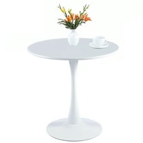 24 Inch Modern Round Dining Table for 2-4 People with MDF Top and ...