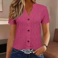 Gunia Womens Tops Short Sleeve Casual Shirts V Neck Fashion Womens ...