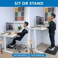 Mount-It! Compact Height Adjustable Sit-Stand Desk with Drawer USB Hub ...