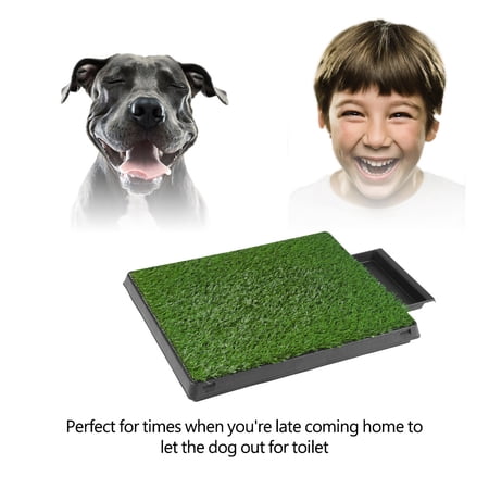 Dog Potty Pet Training Grass Mat, Plastic Dog Toilet Non- With Tray For ...