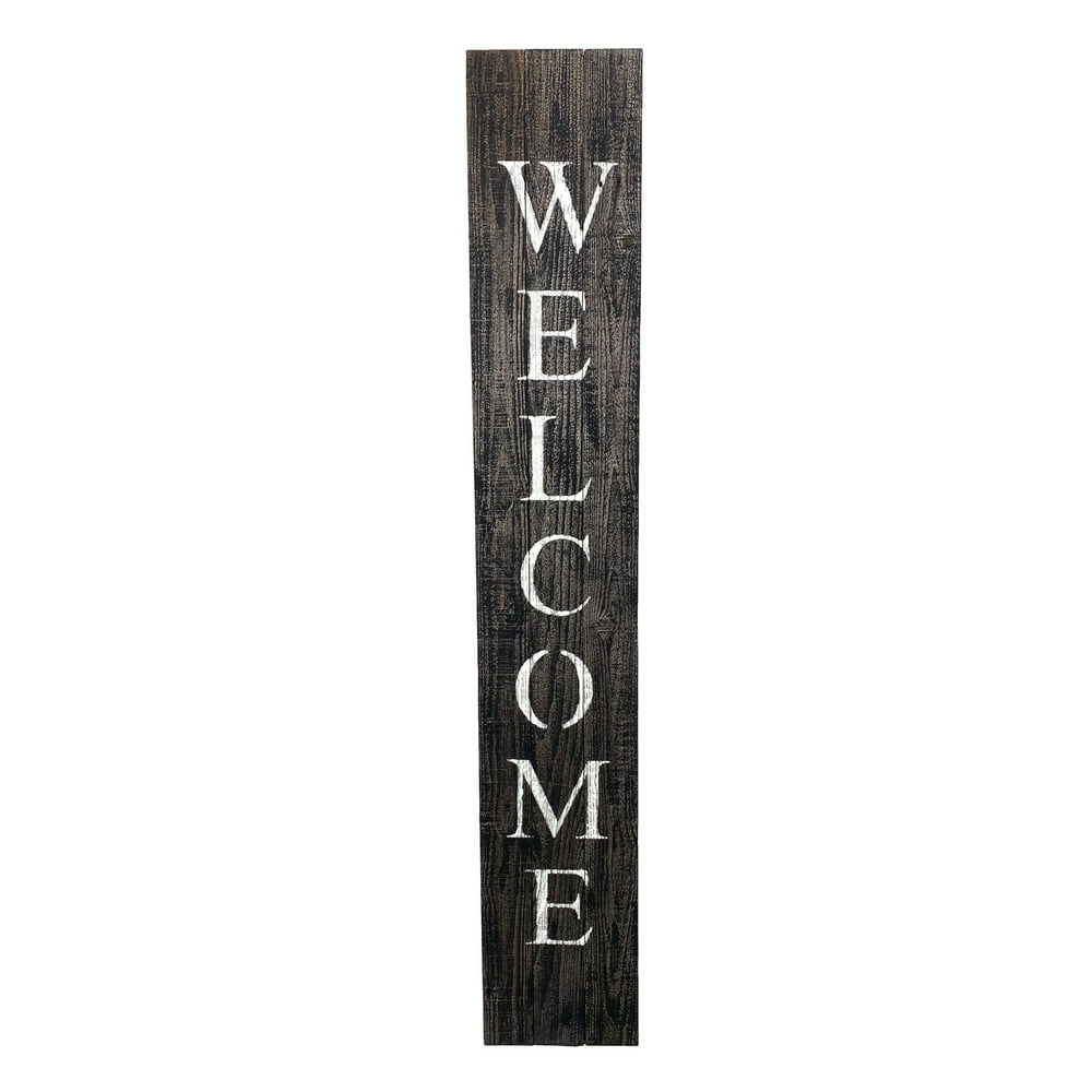 Rustic Black and White Front Porch Welcome Sign - Walmart.com - Walmart.com