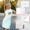 Gunia Girls Tennis Dress Golf Outfit 1/4 Zip Quick Dry Sleeveless ...
