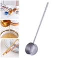 Gold Plated Long Handle 80ml Soup Spoon, Multi Use Kitchen Ladle For ...