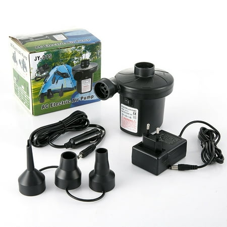Qianli Electric Air Pump, Portable Quick Fill Air Pump with 3 Nozzles, 230V AC/12V DC, Perfect ...