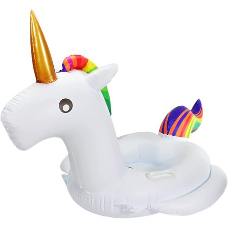 Baby YYQ Unicorn Toddlers Floaties Infant Inflatable Swimming Ring with ...
