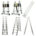 Dayplus 5M Expandable Portable A-Frame Ladder, Aluminium Telescopic ...