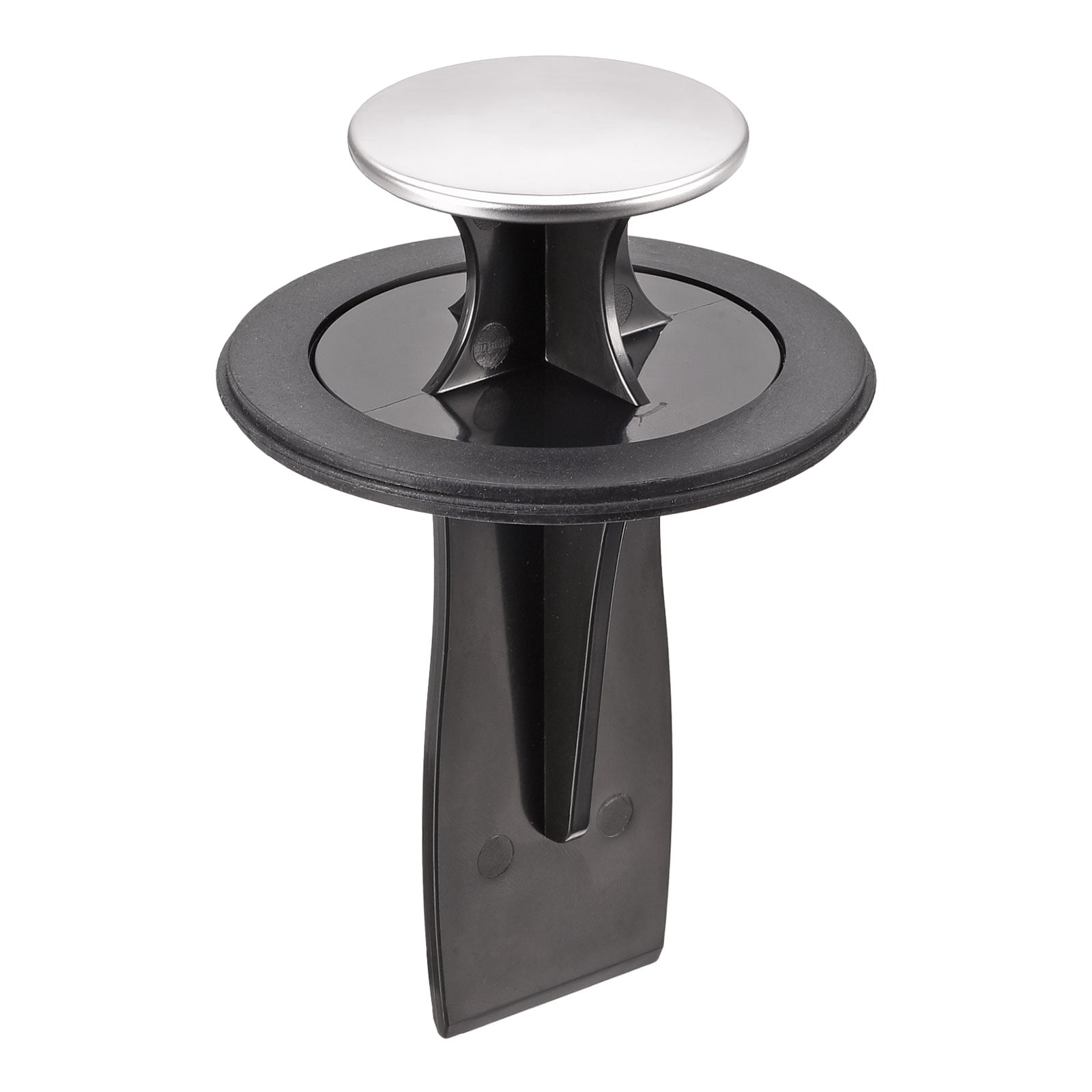 Uxcell 3.3'' Cistern Stopper Plunger Guard Drain Stopper ABS Black ...