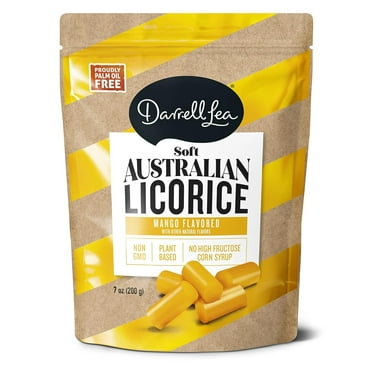 Darrell Lea Soft Australian Made Licorice, Strawberry, Mango & Green ...