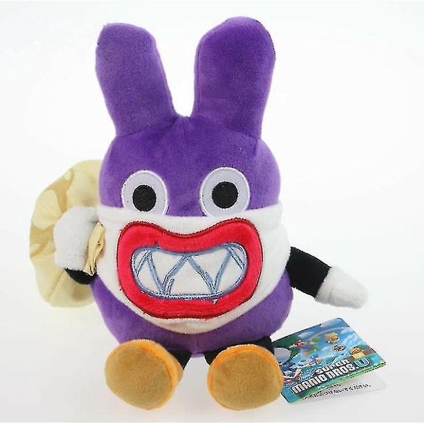 Super Mario Bros U Thief Nabbit Rabbit Totten 7" Stuffed Plush Toy ...