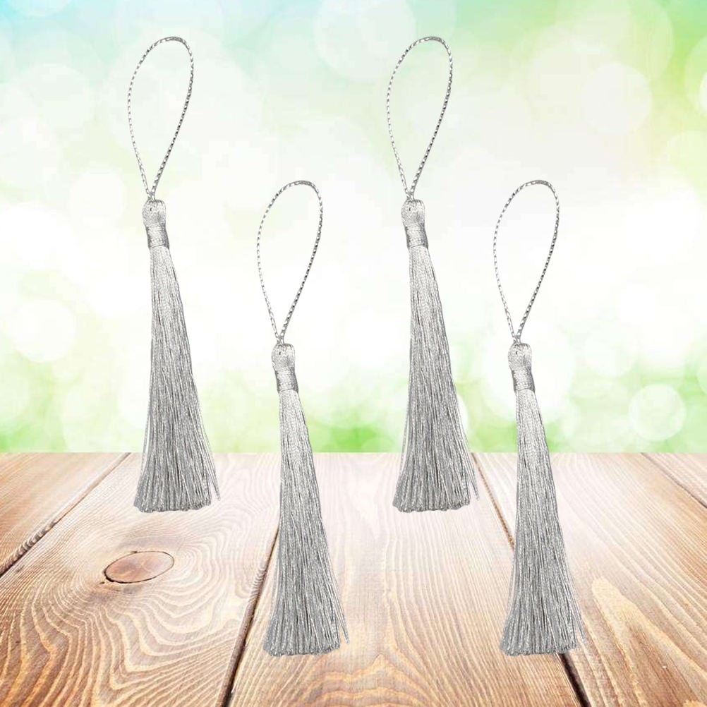 Click here for Skisuno 100pcs Silver Mini Tassels For Wedding Fav... prices