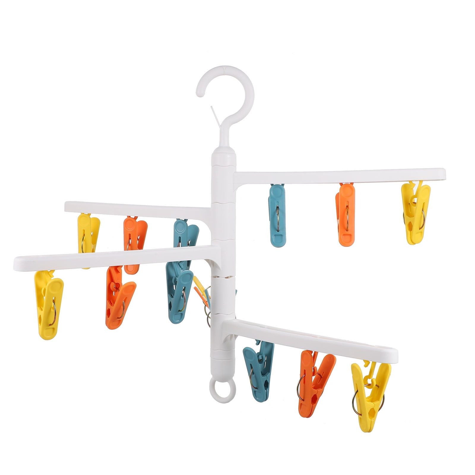 NUOLUX Sock Rack Hanger Clothes Drying Clips Hangers Underwear Pp Steel ...