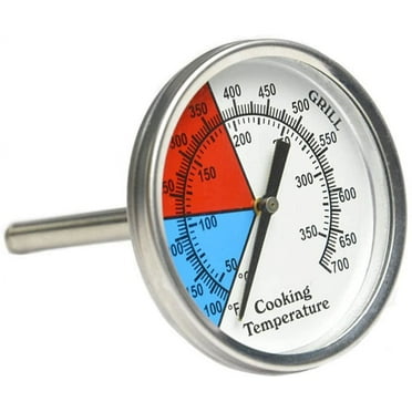 Stainless Steel Barbecue BBQ Smoker Grill Thermometer Temperature Gauge ...