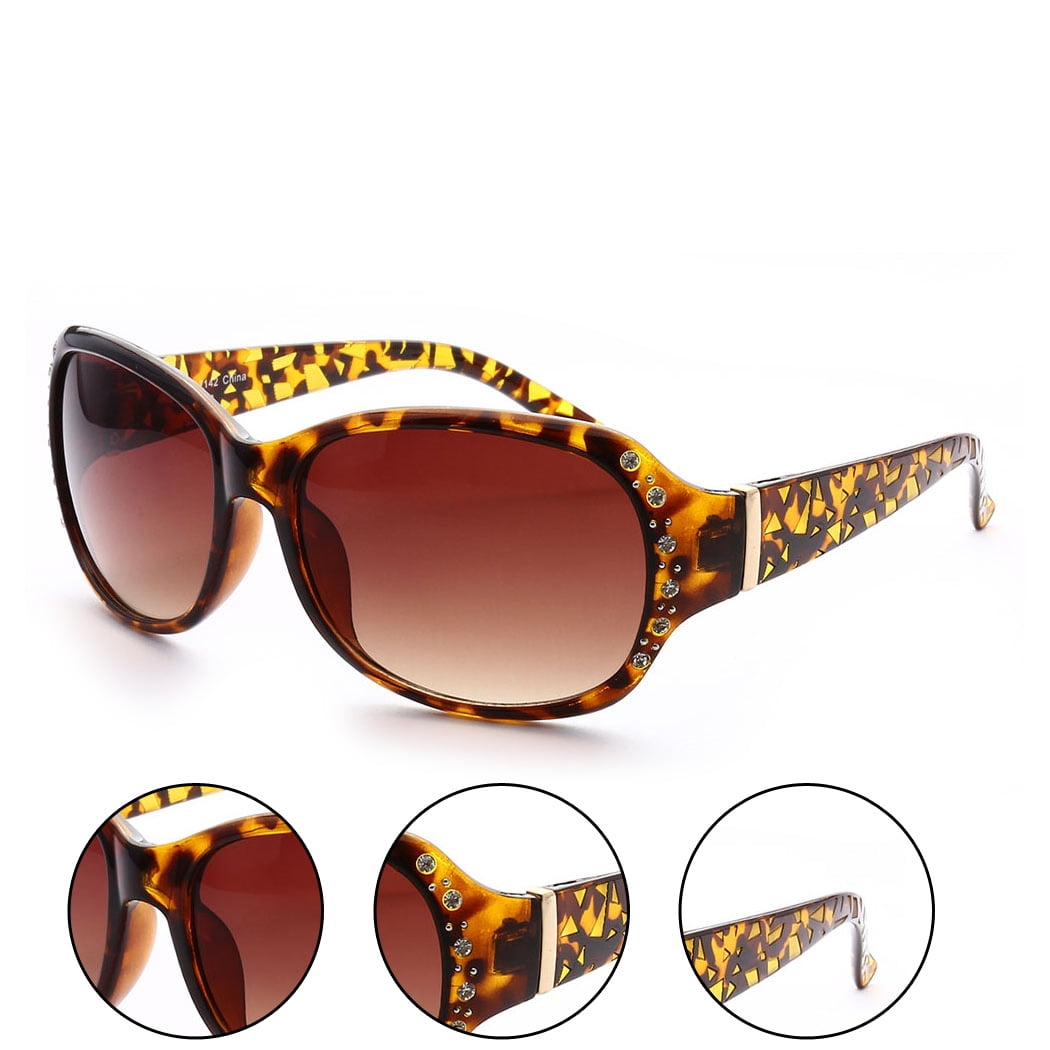 Coachella Gemstone Adorned Look Fashion Womens Sunglasses - Walmart.com