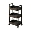 RLUETIME 3-Tier Utility Rolling Cart, Portable Office Roller with ...