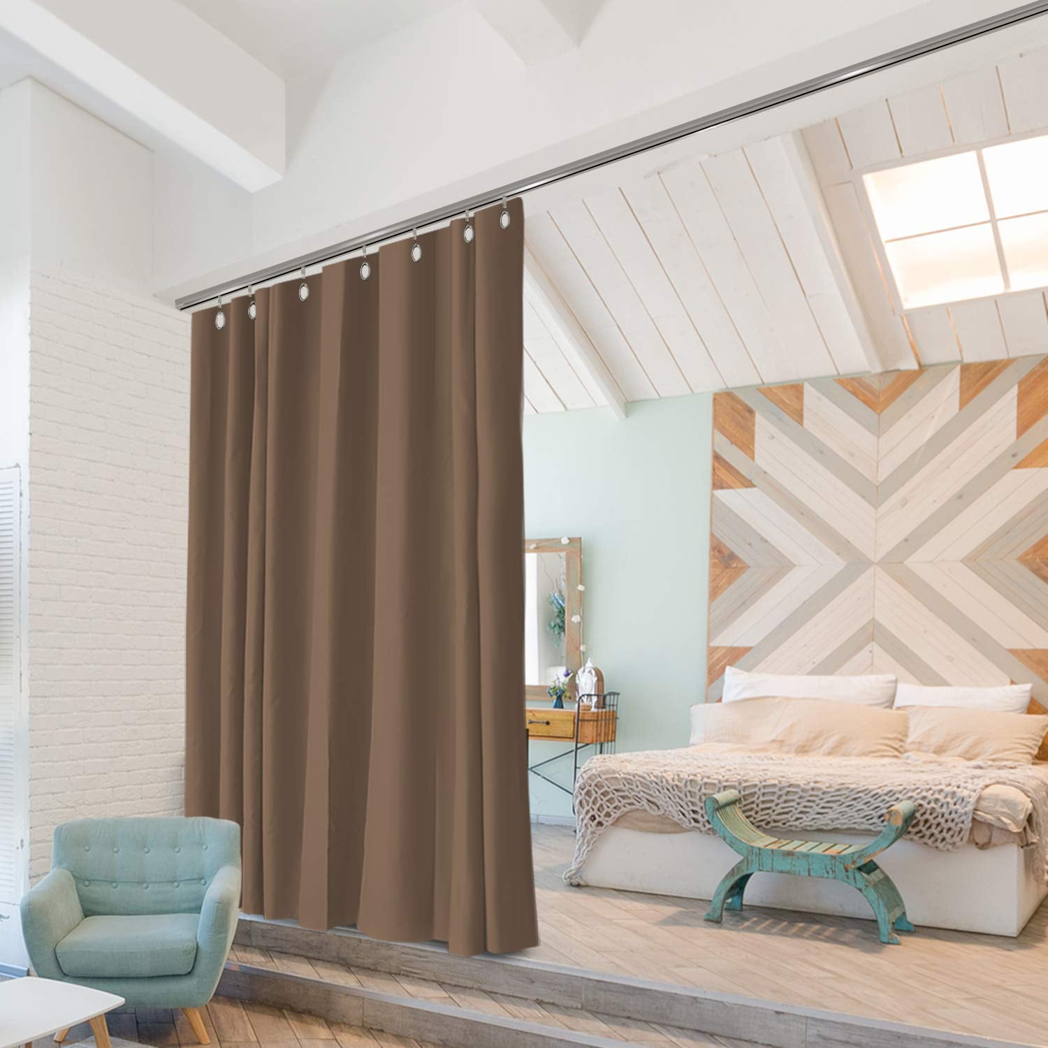 Room/Dividers/Now Ceiling Track Room Divider Kit - Mocha - Walmart.com