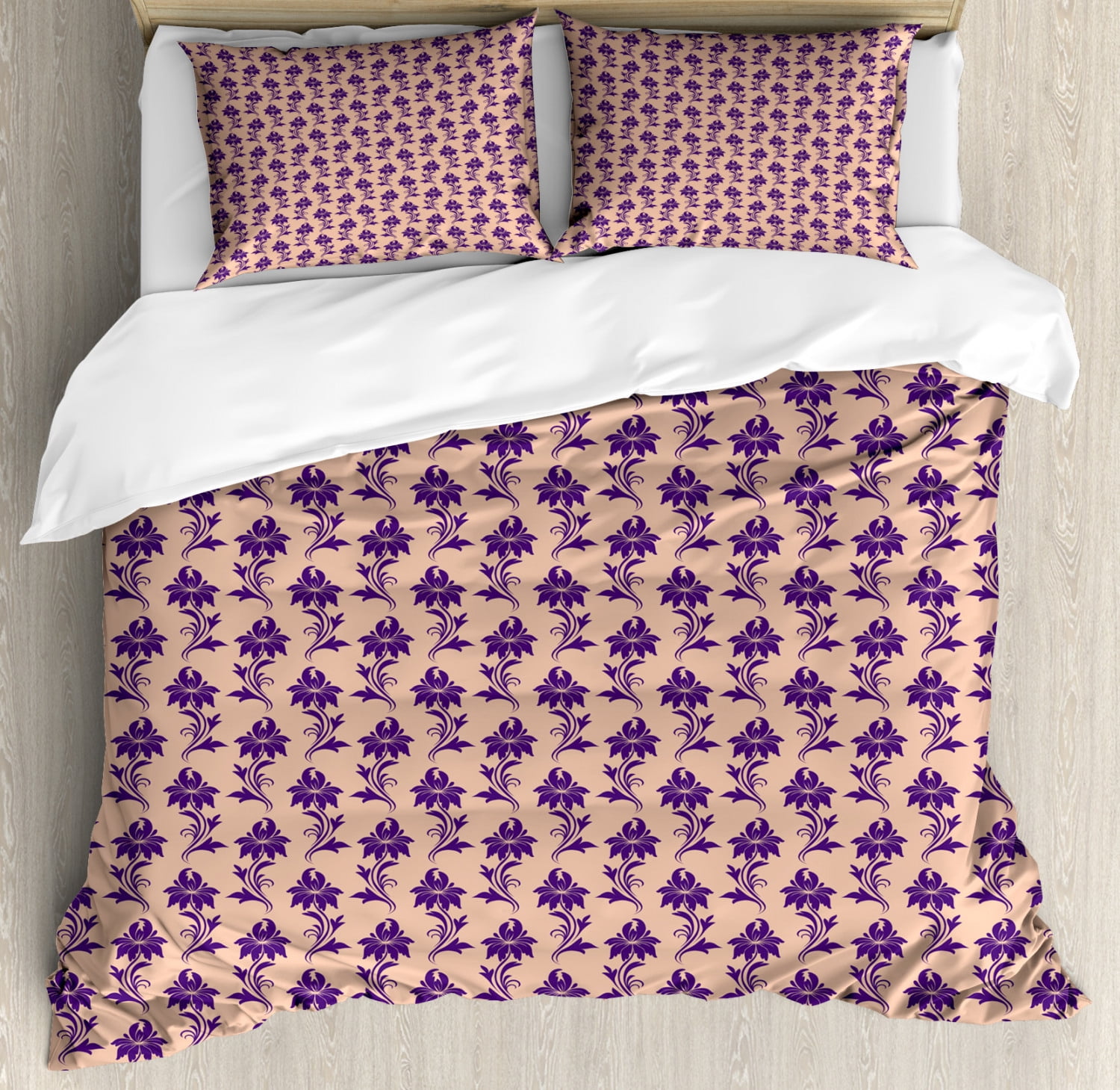 Purple Duvet Cover Set Queen Size, Victorian Influences on Purple ...