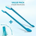 BOSHEL Dog Tooth Brushing Kit, Dual-Headed Brushes, Finger Toothbrush ...