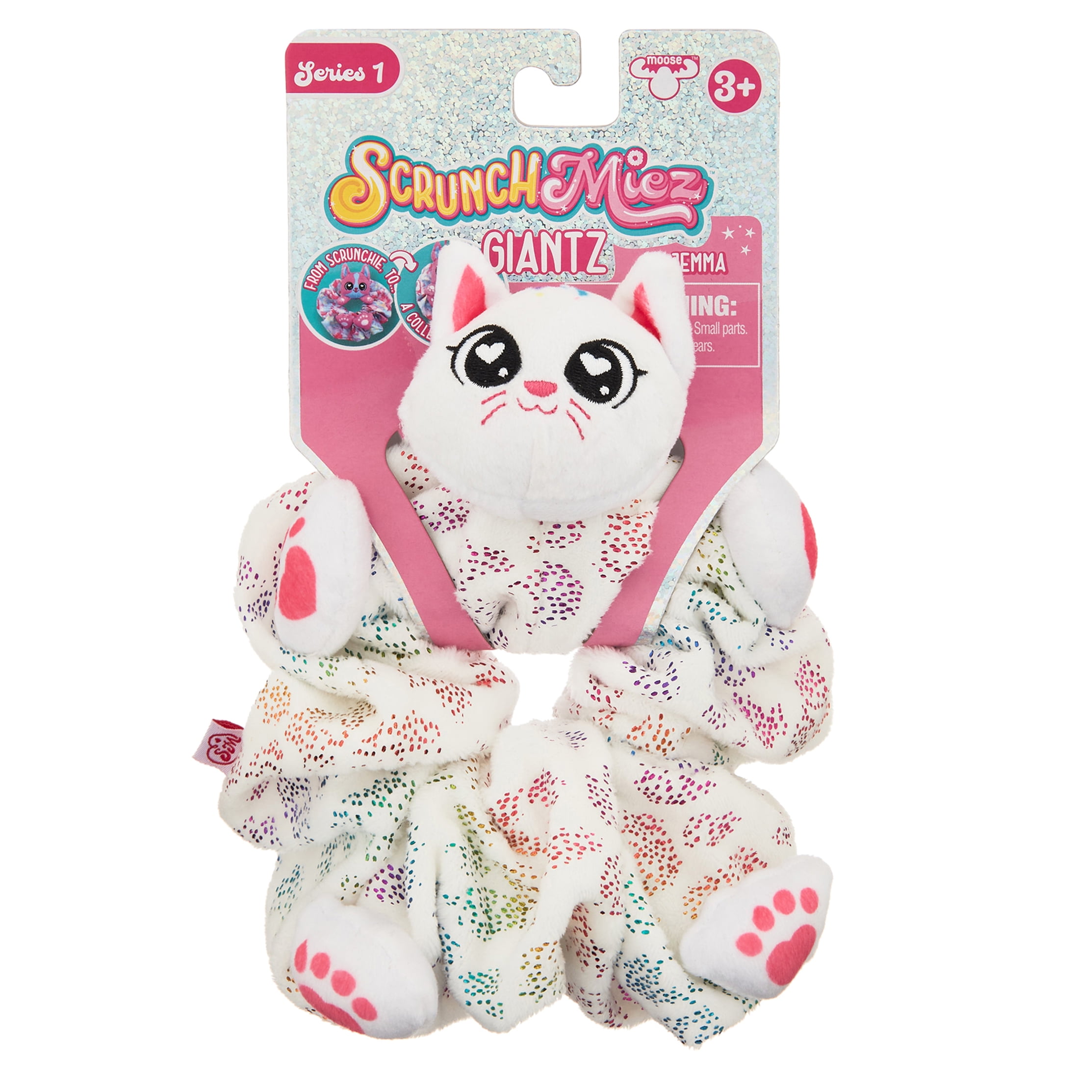 ScrunchMiez Giantz 6" Kitty Scrunchie Transforms Hair Tie to Plush ...