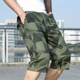 adviicd Work Shorts for Men Men's Capri Long Twill Cargo Shorts Below ...