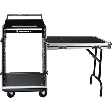 Sound Town 16U PA DJ Rack/Road ATA Case with 11U Slant Mixer Top, 20 ...