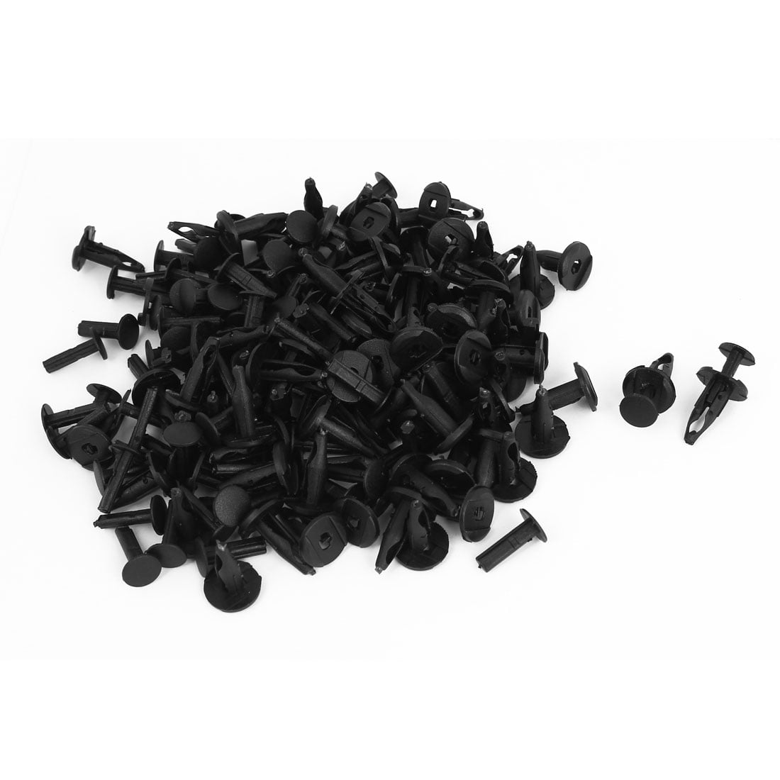 Uxcell Black Plastic Rivets Fastener Fender Bumper Push Pin Clips for ...