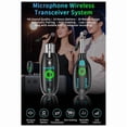 2.4GHZ Wireless Microphone Transceiver One-to-Two HD Sound Quality ...