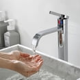 30Pcs PVC Public Signs Hot & Cold Water Marking for Faucet Half Round ...