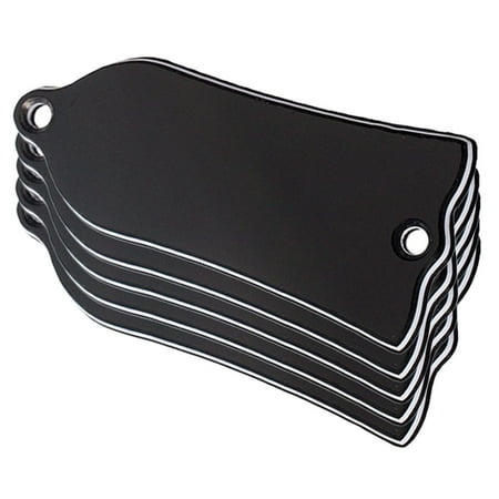 Set of 5 Durable Rod Covers Plate for Electric Guitar Accessory Black ...