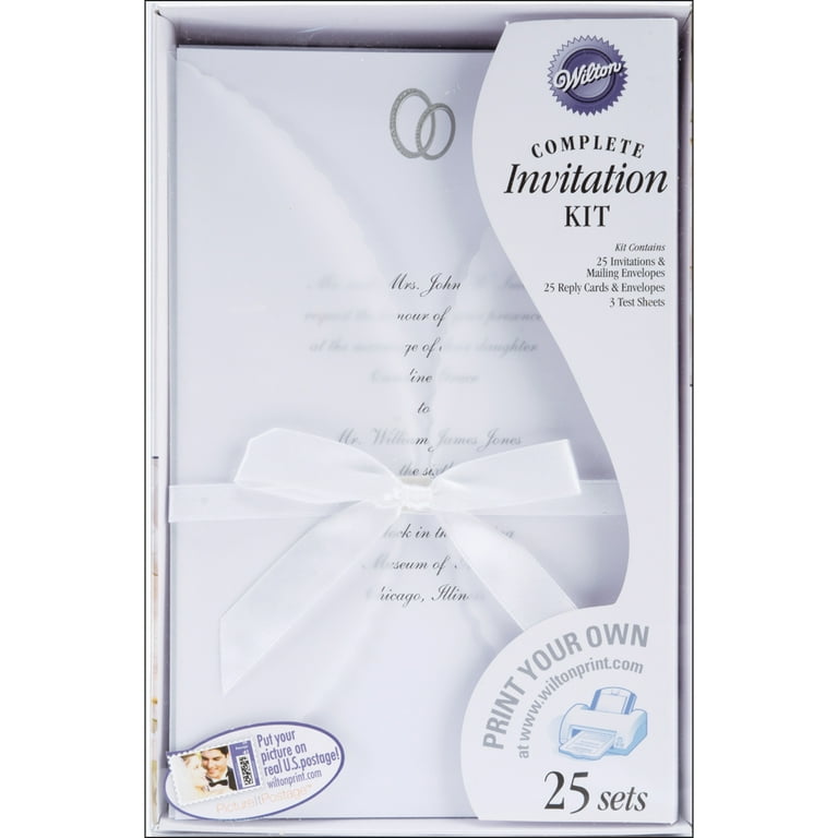 Print Wilton Invitations Kits