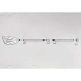 "Intex 48"" Ribbed French Boat Oars Set, Plastic Paddles for Inflatable ...