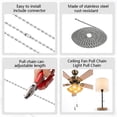 12 inch Ceiling Fan Pull Chain Extension Cello Charm Pendant Ceiling ...