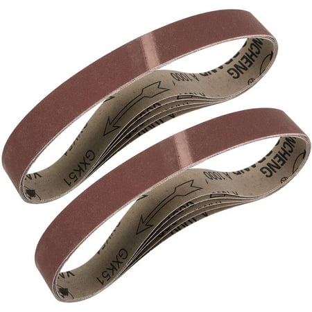 1-1/8" x 21" 1000 Grit Sanding Belt Aluminum Oxide Sandpaper Belts for ...
