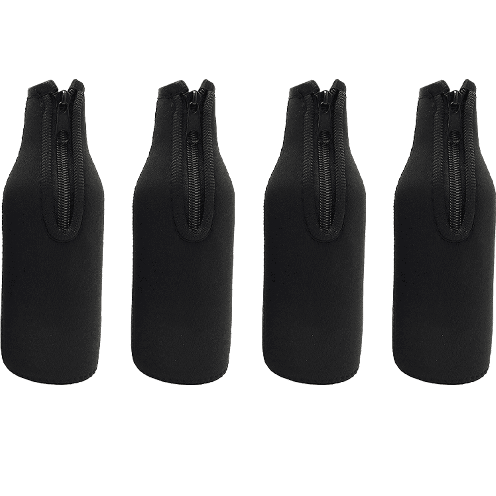 Beer Bottle Insulator Sleeve Zip-up Bottle Jackets. Keeps Beer Cold and ...