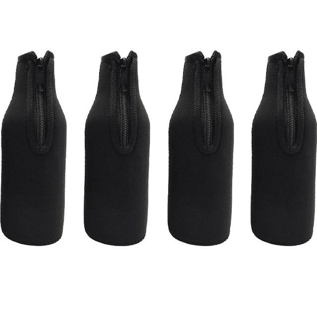 Beer Bottle Insulator Sleeve Zip-up Bottle Jackets. Keeps Beer Cold and ...