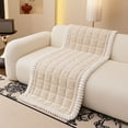 Brown Seat Covers Winter Thickened Warm Sofa Cushion 120x60cm, Seat ...