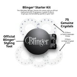 Blinger Hair Styling Tool Kit with 75 Glass Crystals | Easy and Safe ...