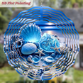2D flat, an iron wind chime, blue seashells. It can rotate 360 degrees ...